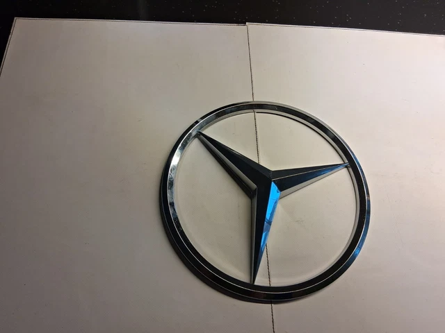 ORIGINAL MERCEDES UNIMOG Emblem Logo Markenzeichen Stern Chrom Metall ...