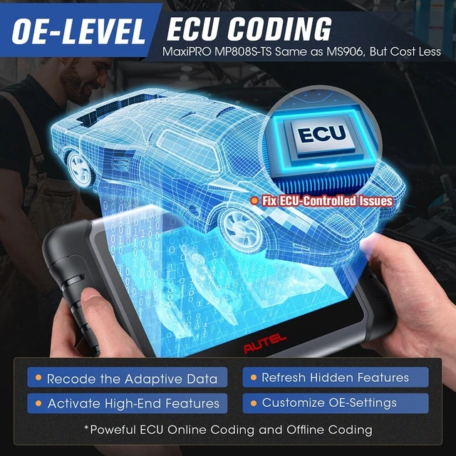 2025 AUTEL MAXIPRO MP808STS OBD2 Diagnosegerät ECU Coding TPMS ...