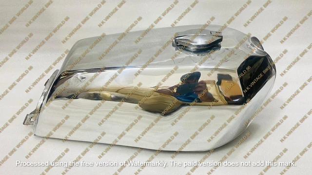 YAMAHA RD250 RD400 Steel Chrome Petrol Tank 1976-1977 Model Fitted £330 ...