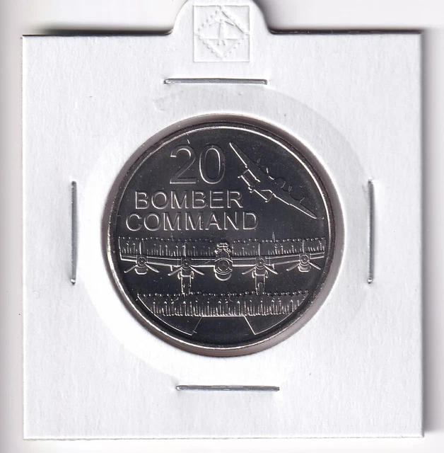 AUSTRALIAN: 2016 20 Cent Wwi 100 Years Of Anzac Bomber Command Coin ...