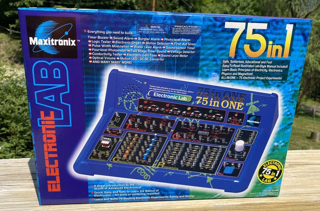 MAXITRONIX 75 IN 1 Electronic Lab Kit. Great Educational Toy In ...