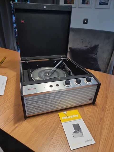 MURPHY A856G PORTABLE Record Player 2025Tc Rare Genuine Untested £60.00 ...