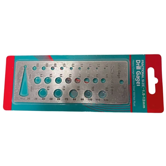STAINLESS STEEL GAUGES to Quickly Determine Sizes of Different Drill ...