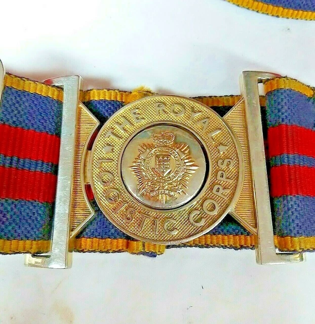 BRITISH ARMY MILITARY Surplus Royal Logistics Corps Parade Dress Belt ...