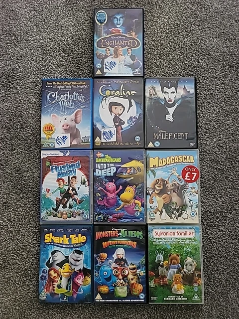 10 WALT DISNEY Dreamworks Pixar Classic Movies DVD Bundle Joblot - Free ...