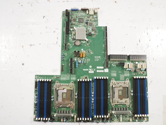 SUPERMICRO X10DRU-I+ DUAL Socket LGA2011 24x DDR4 Server Motherboard £ ...