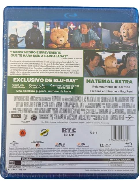 TED 2 (BLU-RAY, 2015) Mark Wahlberg & Seth MacFarlane $11.00 - PicClick CA