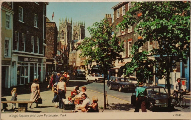 ANCIENNE CARTE POSTALE 1982 York Kings Square Et Low Petergate EUR 15 ...