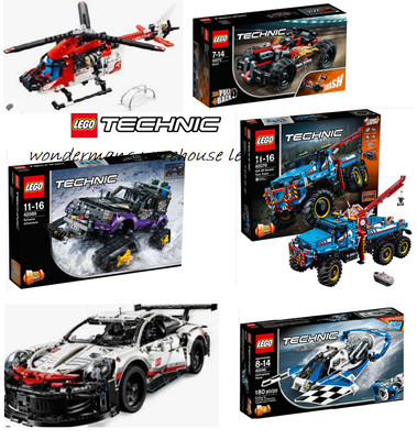 LEGO TECHNIC SETS - Extreme Adventure/Crane/Porsche/Hoverplane & MORE ...