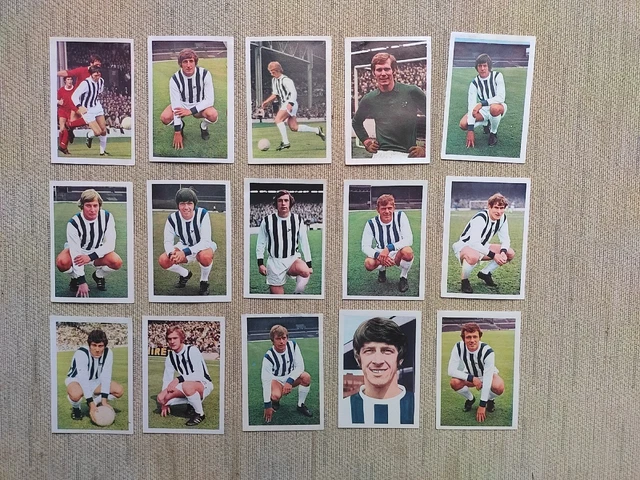 COMPLETE SET WEST Bromwich Albion Players FKS Soccer Stars stickers ...