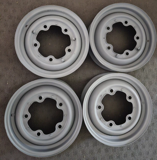 VW RIMS STOCK 15 x 4 wheels set 4 Beetle Kombi Type 3 Karman Ghia wide ...