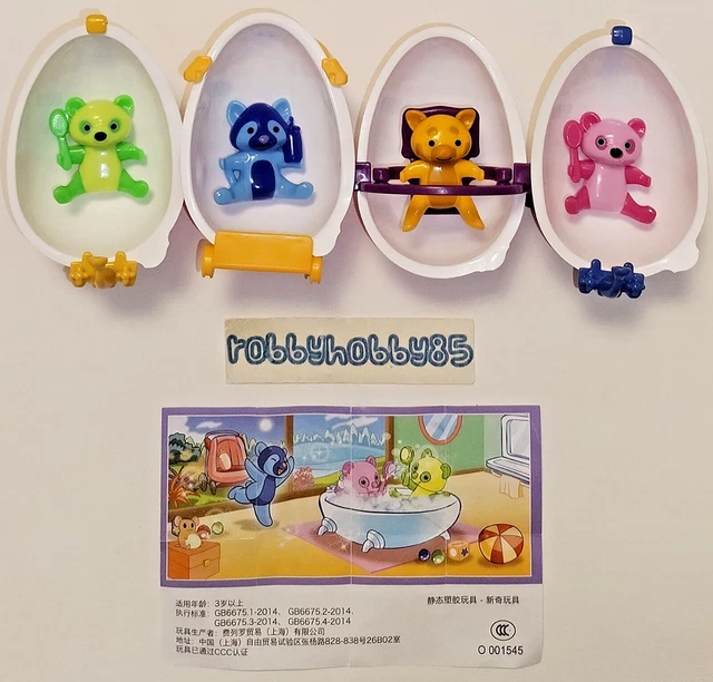 SERIE COMPLETA ORSETTI Nel Guscio En176 - En409A + 4 Bpz Kinder Joy ...