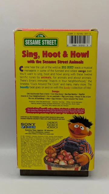 SESAME STREET SING Hoot & Howl (VHS, 1991) Jim Henson Songs Rare Kids ...