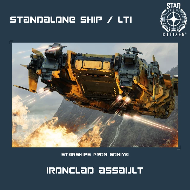 STAR CITIZEN - DRAKE IRONCLAD - LTI - (Lifetime Insurance) £392.95 ...