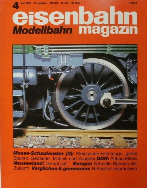 MAGAZINE FERROVIAIRE MODÉLISME ferroviaire 1989 4 B17896 EUR 2,50 - PicClick FR