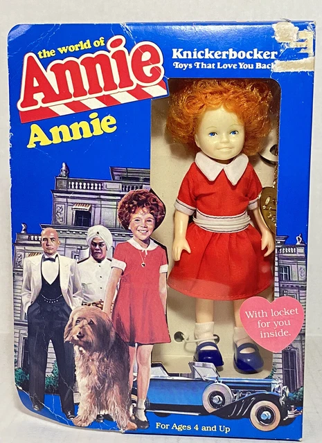 VINTAGE ANNIE DOLL 1982 Knickerbocker 6 inch Little Orphan Annie with ...