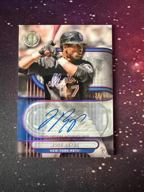 AUTOGRAPHE JOSE REYES 2024 Topps Tribute On Card /50 Mets de New York ...