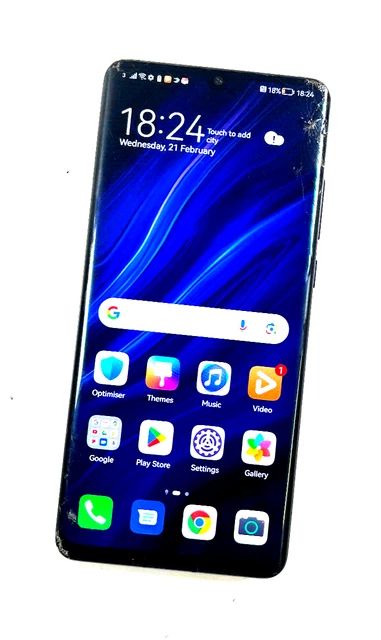 HUAWEI P30 PRO VOG-L29 128GB schwarz entsperrt 8GB RAM Dual Sim Smashed ...