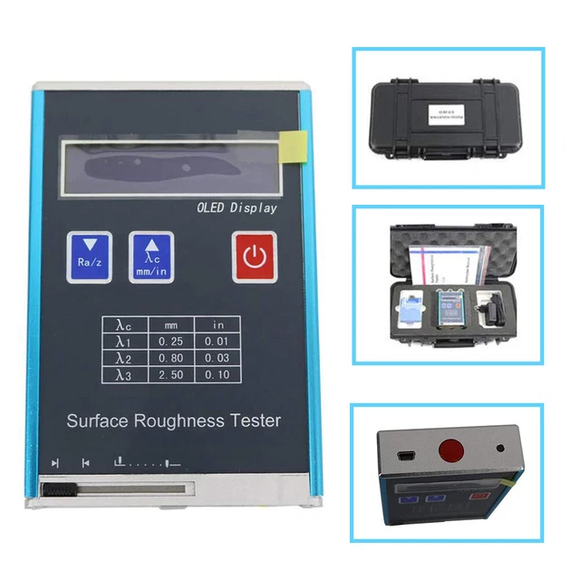 SURFACE ROUGHNESS GAUGE Profilometer Surface Profile Tester Meter Ra Rz ...