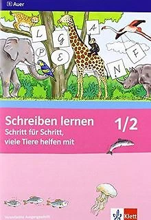 SCHREIBEN LERNEN SCHRITT für Schritt, viele Tiere h... | Livre | état ...