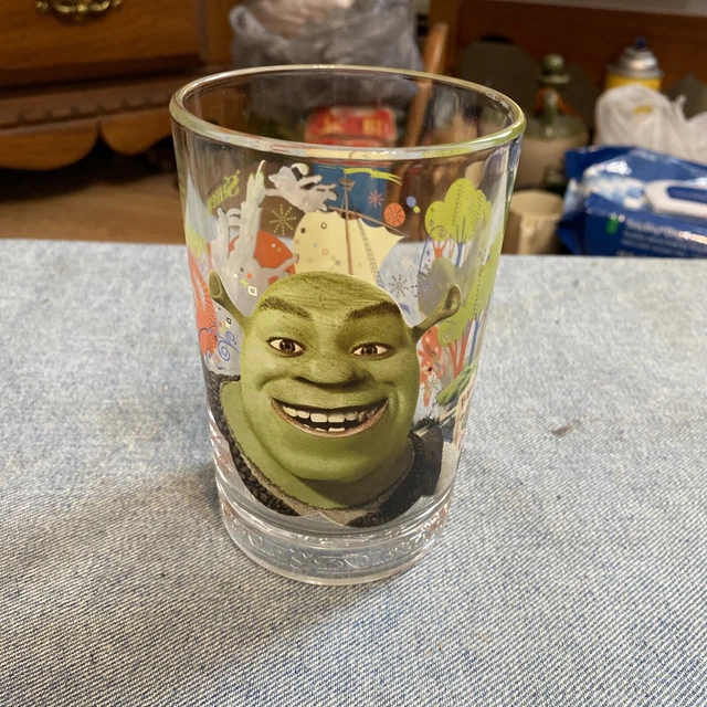 MCDONALDS SHREK THE Third Glass Cup Shrek DreamWorks 2007 Vintage ...