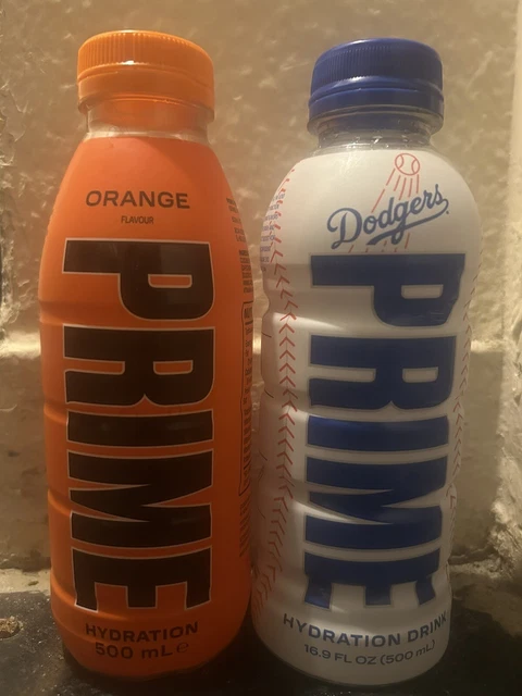 PRIME HYDRATION ORANGE & LA Dodgers 500ml Drinks Logan Paul KSI £24.99 ...
