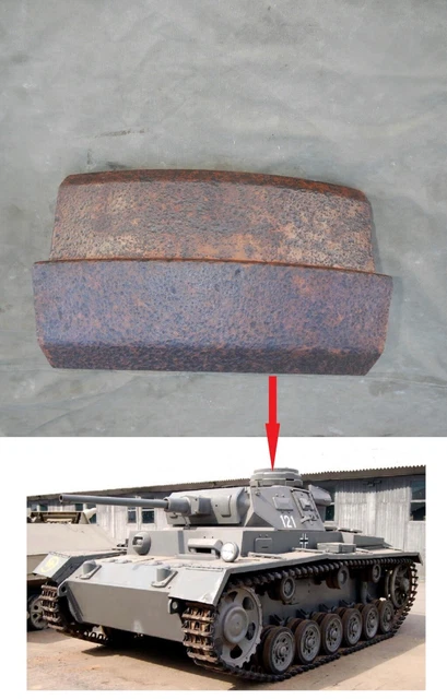 WW2 ORIGINAL GERMAN army tank Panzer IV; Stug IV wheel hub cap, tank ...