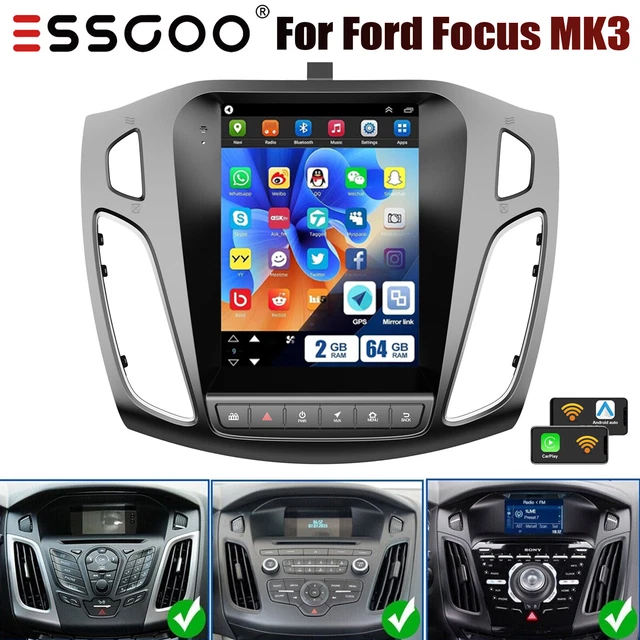 ANDROID 14 CARPLAY 9.7" Car Stereo For Ford Focus MK3 2012-2018 GPS ...