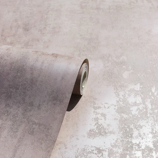 BÉTON PIERRE TEXTURE Industriel Métallique Mat Rose 902107 Arthouse ...