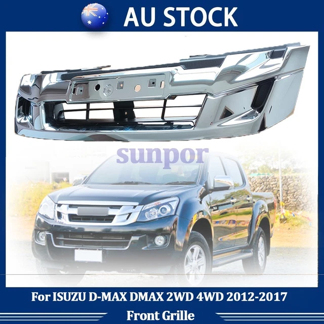 FRONT GRILLE Assembly For ISUZU D-MAX DMAX 2WD 4WD 2012-2017 Chrome ...