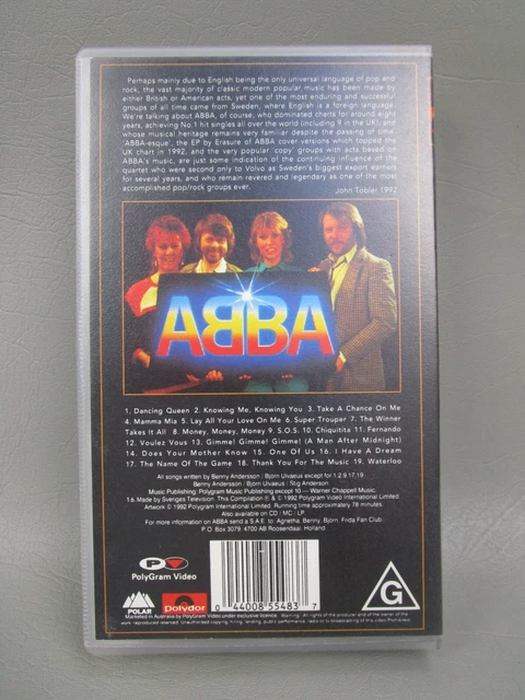 ABBA GOLD GREATEST Hits Cassette - Vintage VHS $22.45 - PicClick AU