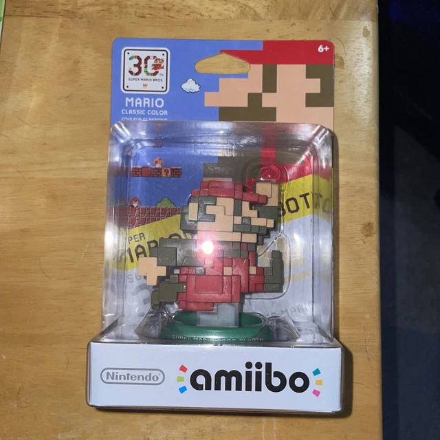 30TH ANNIVERSARY SUPER Mario Bros Classic Color 8-Bit Mario Amiibo ...