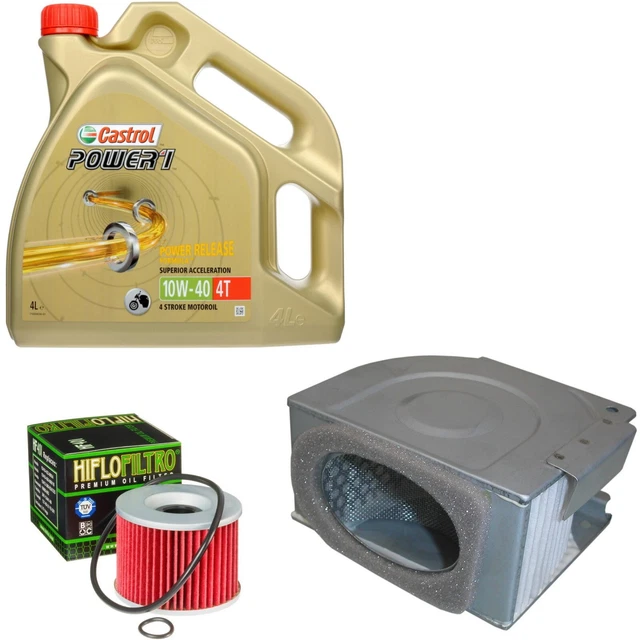 HONDA CB 400 F2 Sohc Four 1978 Castrol 10w40 4L Oil Air Filter Service ...