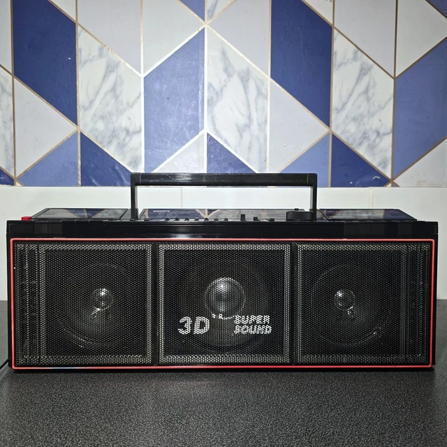 TEXET TX340 PORTABLE Radio Cassette Player Boombox Ghettoblaster FULLY ...