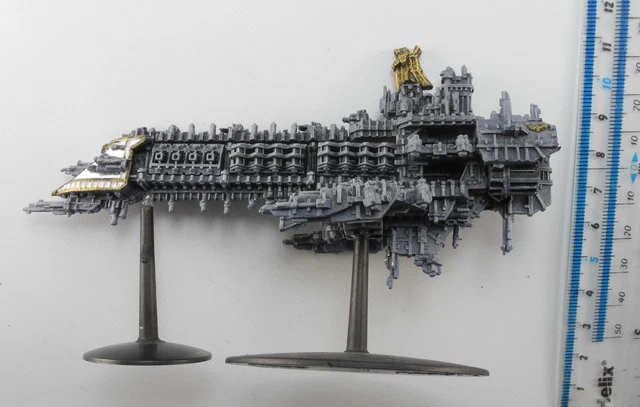 EMPEROR CLASS BATTLESHIP Metal Battlefleet Gothic Imperial Ship Well ...