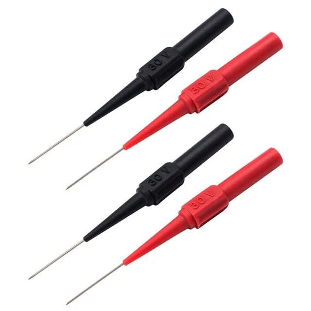 MULTIMETER TEST PROBE Back Probes Insulation Piercing Needle 0.7mm 30V ...