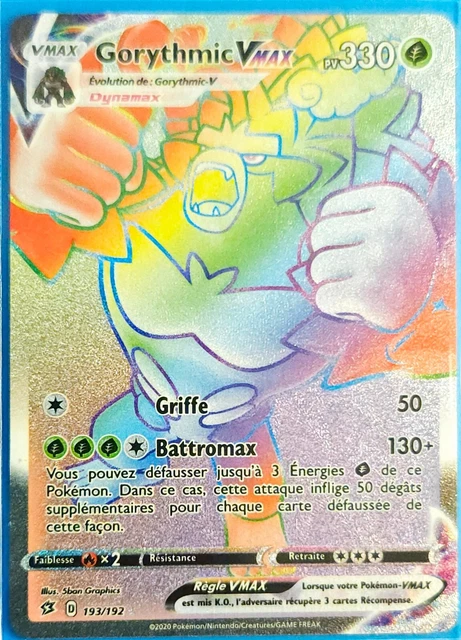 CARTE POKÉMON GORYTHMIC VMax 193/192 EB02 Clash Des Rebelles Epee Bouclier FR EUR 36,99 ...