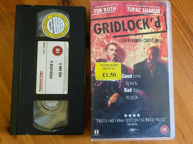 GRIDLOCK'D - TIM Roth Tupac Shakur VHS VIDEO ex rental small box £3.00 ...