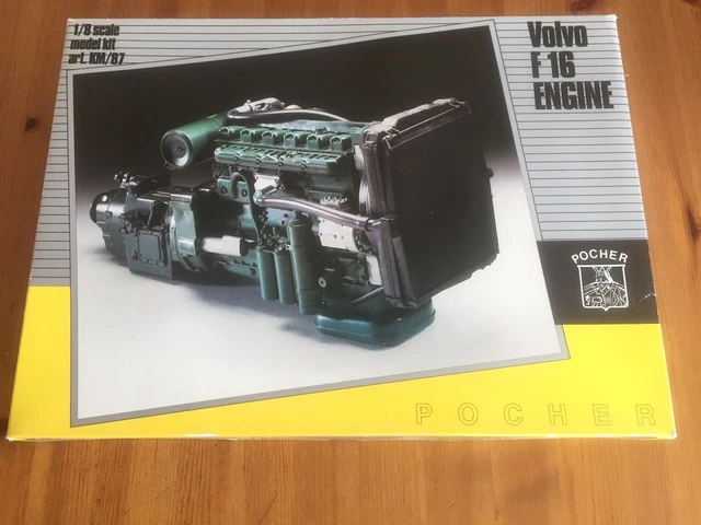 ORIGINAL POCHER 1:8 Volvo F 16 Maschine Motor Engine model kit art.KM ...