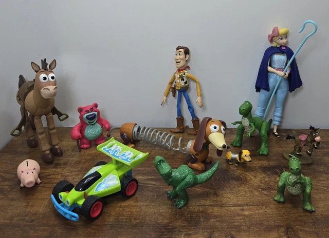 TOY STORY FIGURE Bundle Woody Slinky Rex Lotso Hamm Talking Bo Peep ...