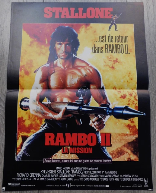AFFICHE POSTER & RAMBO 3 " Poster Film Stallone Culte 41x30 cm Style ...