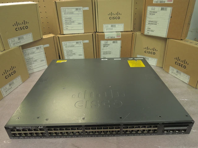 CISCO WS-C3650-48PD-L 48 port POE switch with inbuilt 2 x 10G 90 D year ...