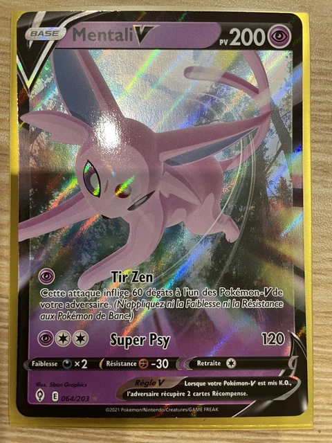 CARTE POKEMON ULTRA Rare Mentali V 64/203 Évolution Celeste EB7 Neuf Fr ...