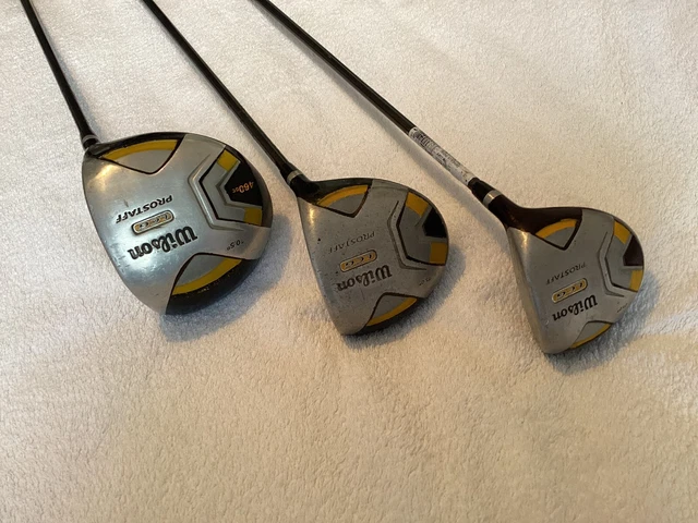 3 WILSON PRO staff Deep Launch Men’s Flex Low Torque Firm Tip Woods LCG ...