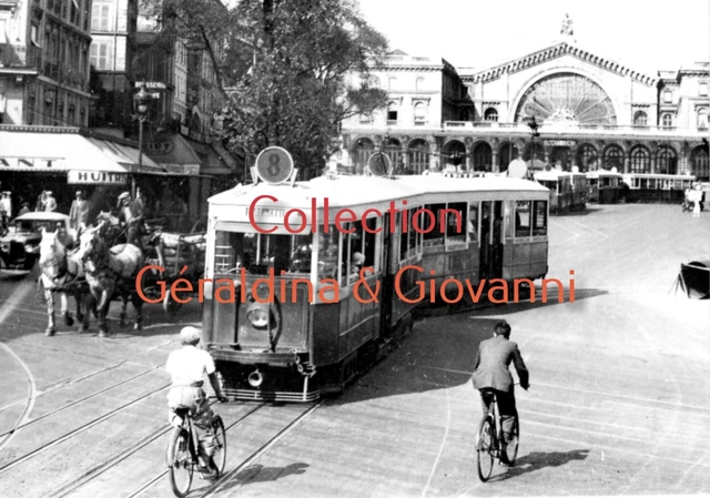 PARIS - GARE de l'Est - Tramway de la ligne 8 Gare l'Est-1936 EUR 80,00 ...
