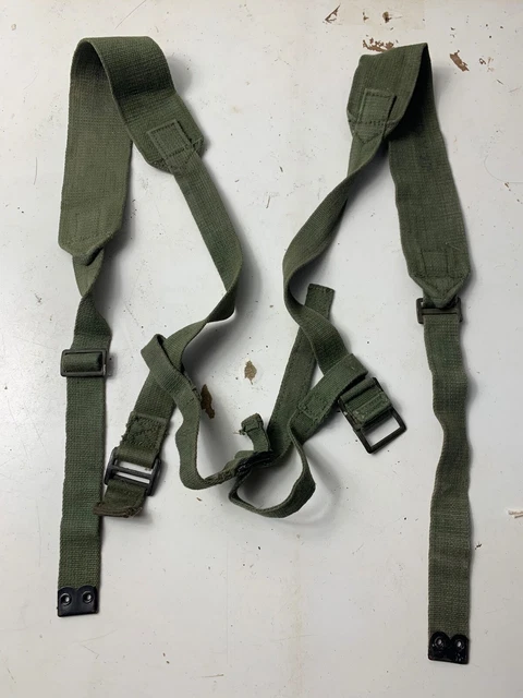 ORIGINAL WW2 BRITISH Army 44 Pattern Shoulder Cross Straps - 1945 Dated ...