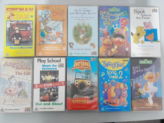 VHS TAPES - 10 Abc For Kids Videos $59.00 - PicClick AU