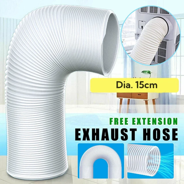 FLEXIBLE AIR CONDITIONER Pipe Duct Extension AC Exhaust Hose Exhaust ...