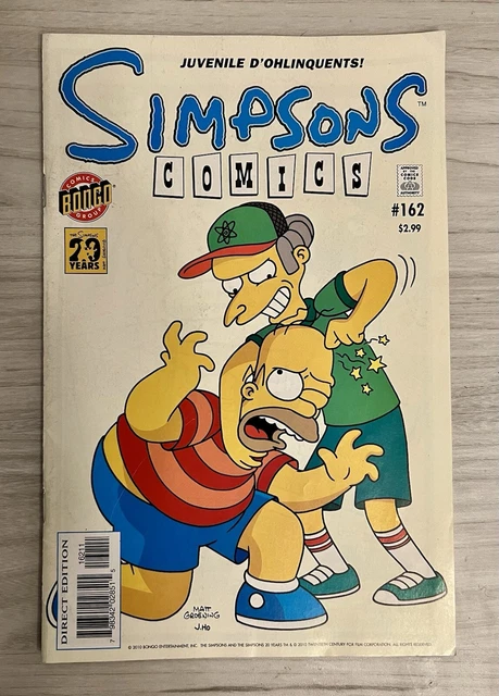 SIMPSONS COMIC ISSUE 162 2010 Titan Bongo Comics £11.12 - PicClick UK