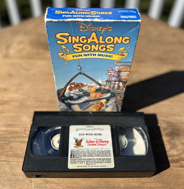 DISNEY'S SING ALONG Songs: Fun With Music (VHS) Billy Joel; 28 minuti EUR 10,82 - PicClick IT